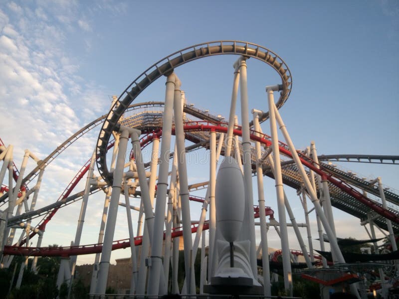 Roller-coaster editorial photography. Image of shot, human - 81844192