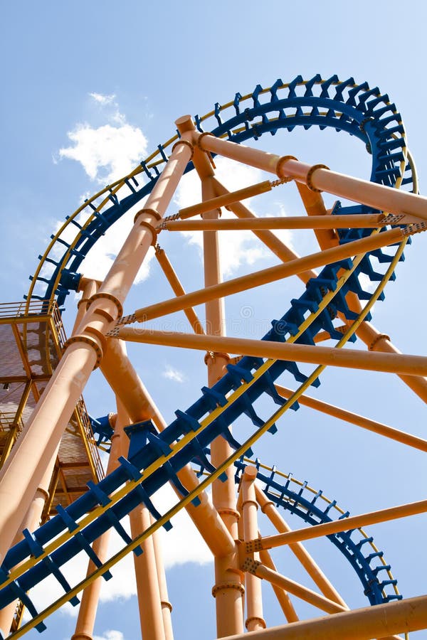 Roller coaster view stock photo. Image of excitement - 20841216