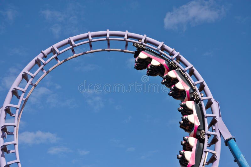 Roller coaster stock image. Image of ride, excitement - 41348897