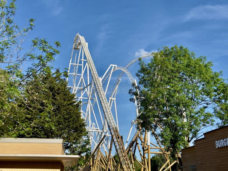 Roller Coasters at the Thorpe Park, London, England, UK Stock Photo ...