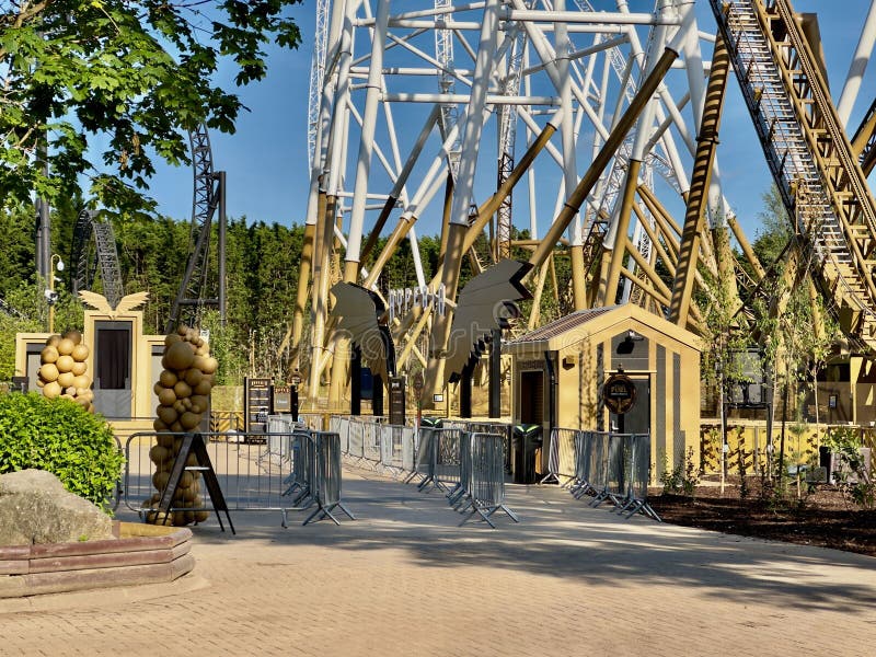 Roller Coasters at the Thorpe Park, London, England, UK Stock Image ...