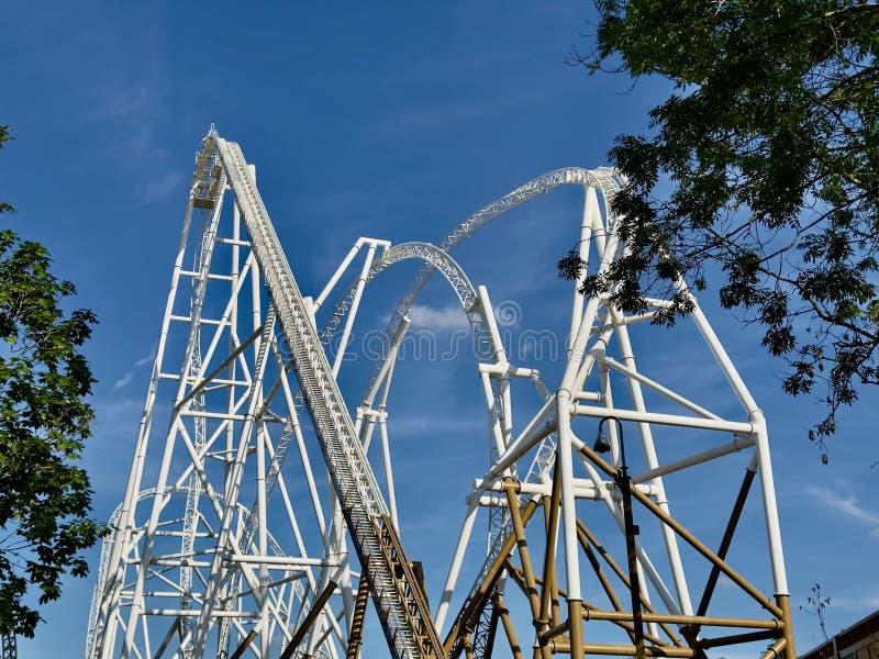 Roller Coasters at the Thorpe Park, London, England, UK Stock Photo ...