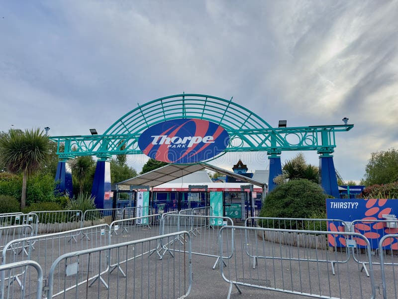 Roller Coasters at the Thorpe Park, London, England, UK Stock Photo ...