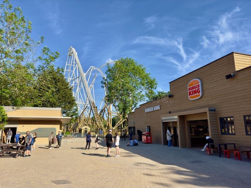 Roller Coasters at the Thorpe Park, London, England, UK Editorial ...