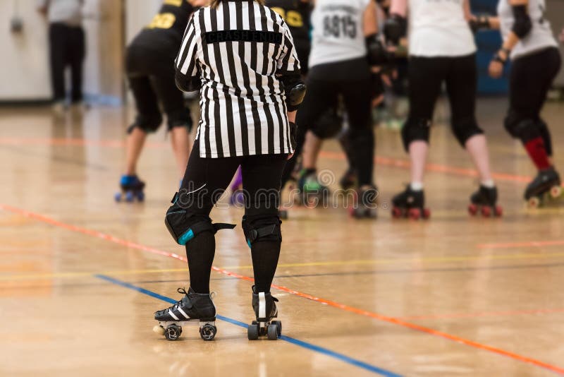 Roller Derby Referee Watches Team Editorial Stock Photo - Image of ...