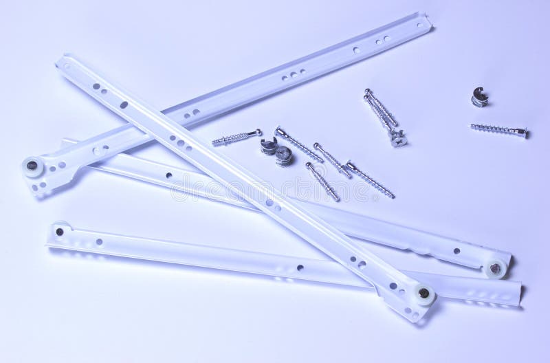 Roller Guides for Installation during Furniture Assembly, Background ...