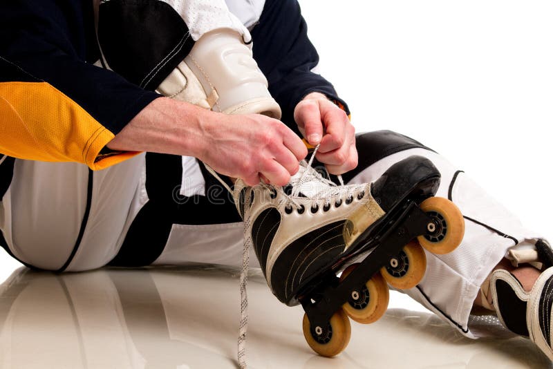 Roller Hockey Player stock photo. Image of hockey, athlete - 68146598