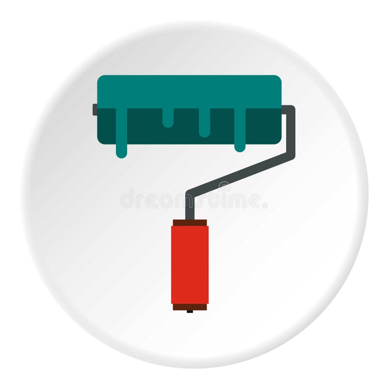 Roller icon, flat style stock vector. Illustration of layer - 79267863