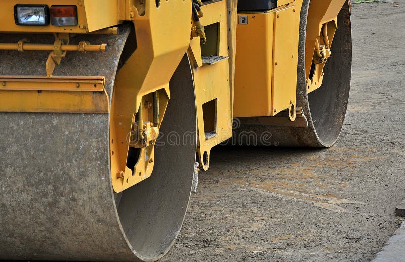 Roller for laying stock image. Image of street, roller - 34656193