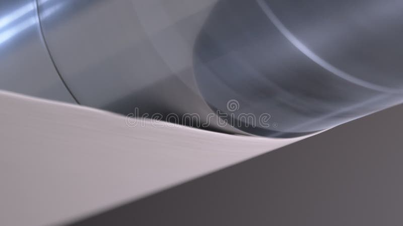 Roller of Leveling Machine Processes Material Surface Stock Video ...