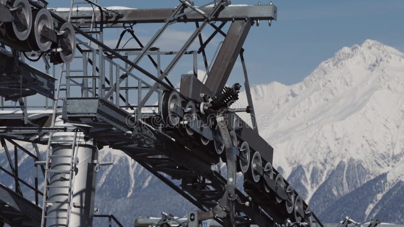 Roller Mechanisms on the Funicular Pole in Action, Demonstrating the ...