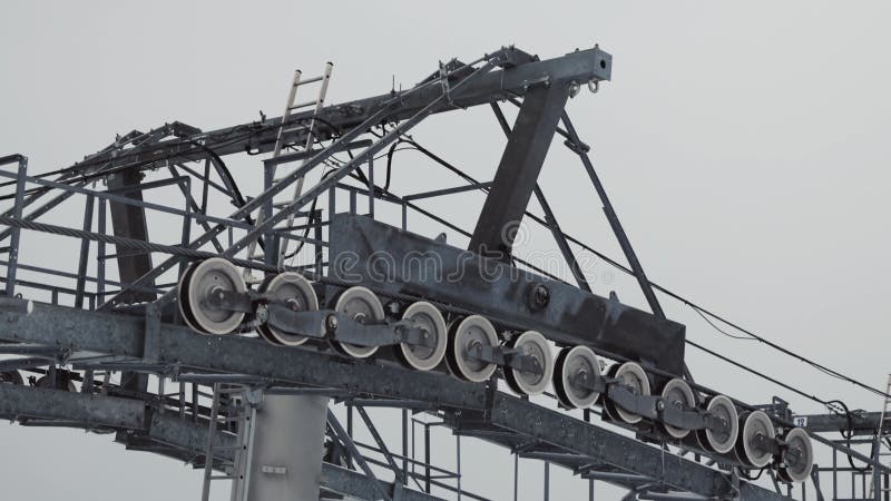 Roller Mechanisms on the Funicular Pole in Action, Demonstrating the ...