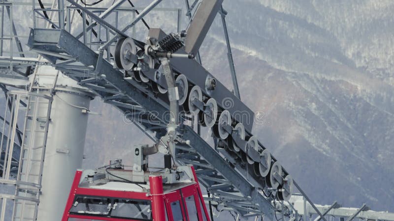 Roller Mechanisms on the Funicular Pole in Action, Demonstrating the ...