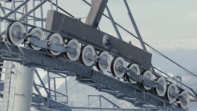 Roller Mechanisms on the Funicular Pole in Action, Demonstrating the ...