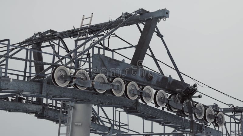Roller Mechanisms on the Funicular Pole in Action, Demonstrating the ...
