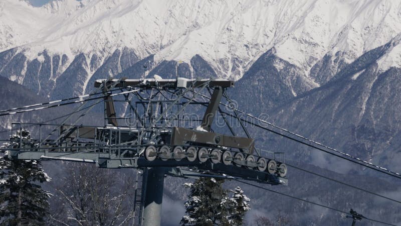Roller Mechanisms on the Funicular Pole in Action, Demonstrating the ...