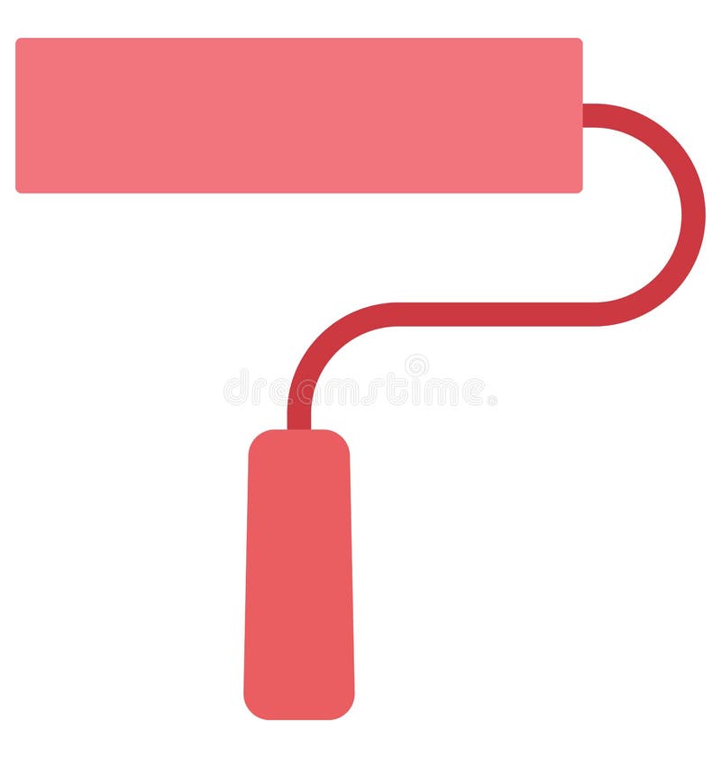 Roller, Paint Roller Vector Icon Editable Stock Vector - Illustration ...