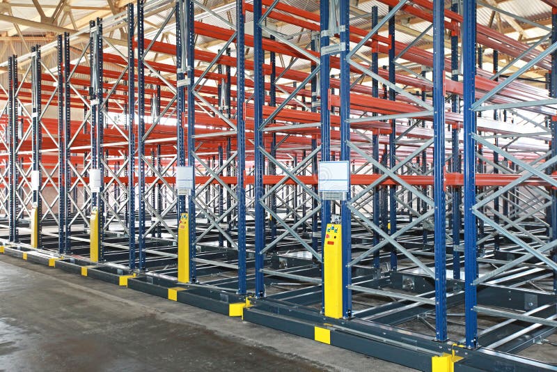 Roller racking system stock photo. Image of rack, folder - 39544812