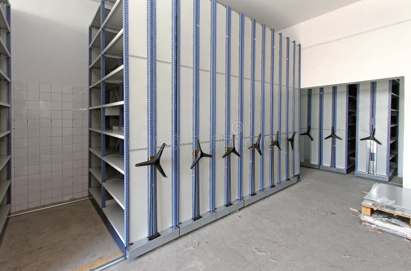 Roller racking system stock photo. Image of rack, folder - 39544812