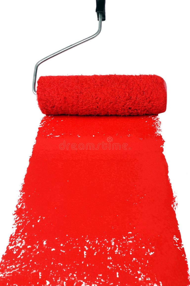 2,964 Paint Roller Red Color Background Stock Photos - Free & Royalty ...
