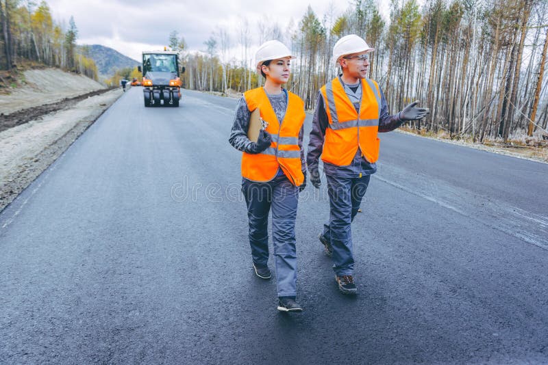 Roller road repair stock image. Image of pavement, repairing - 100832805