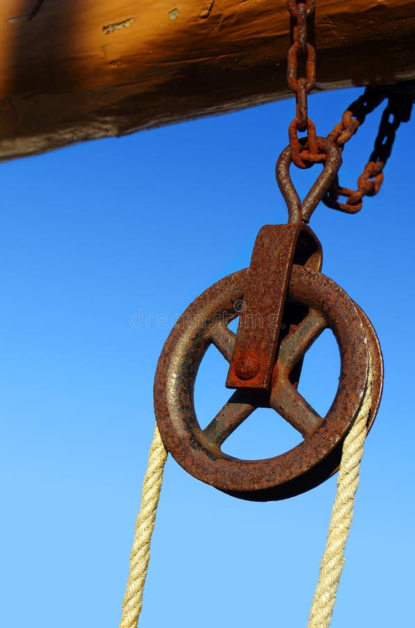 Roller and Rope stock photo. Image of object, rope, metal - 22800522