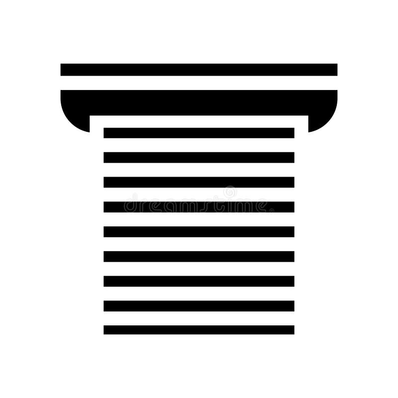 Roller Shutter Door Icon Vector Isolated on White Background, Roller ...