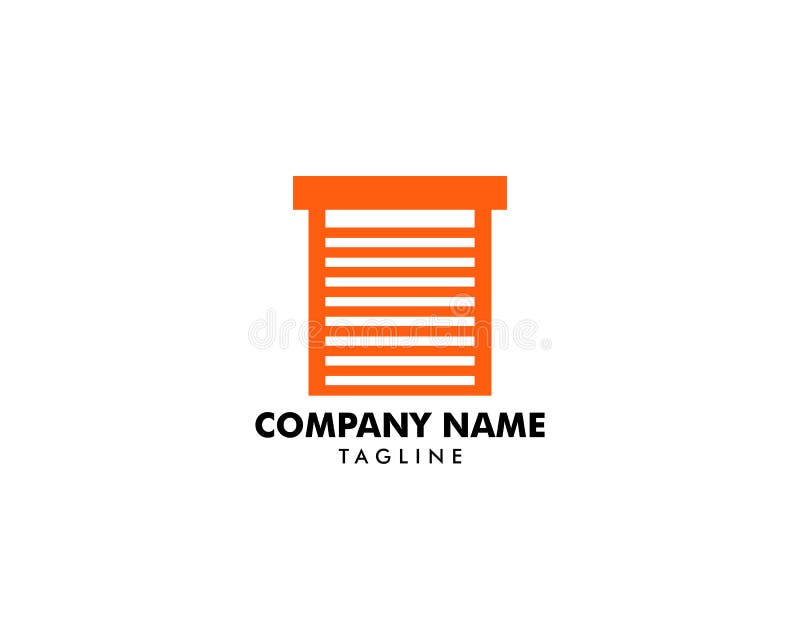 Roller Shutter Door Logo Icon Template Stock Vector - Illustration of ...