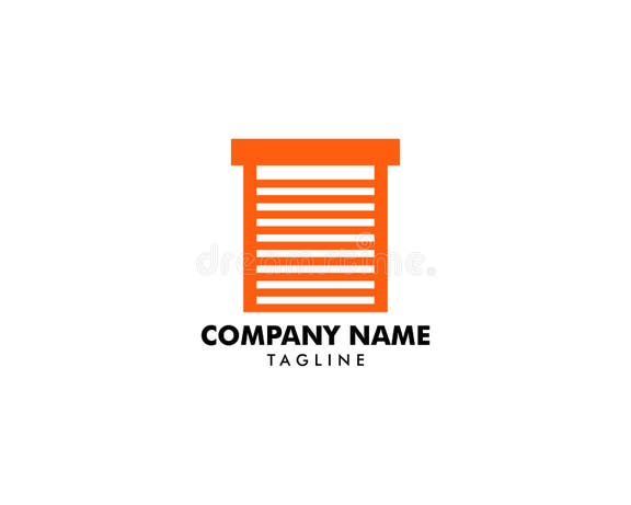 Roller Shutter Door Logo Icon Template Stock Vector - Illustration of ...