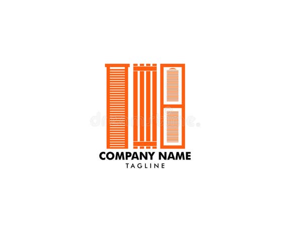 Roller Shutter Door Logo Icon Template Stock Vector - Illustration of ...
