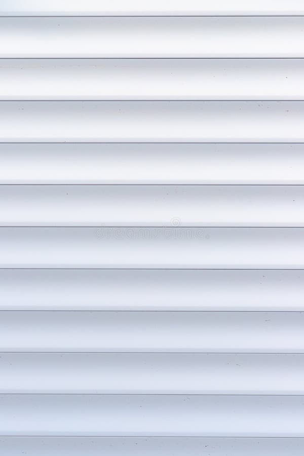 Roller Shutter Texture. Background with Metal Stripes in White. Iron ...