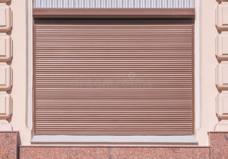 Roller shutter window. stock image. Image of hidden, object - 52678949