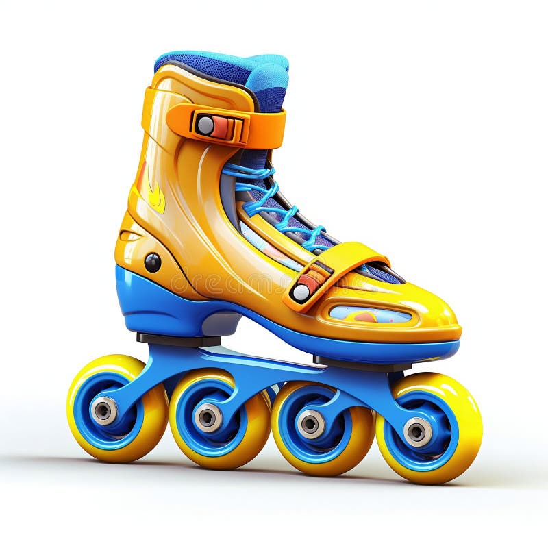 Roller Skate Isolated on White Background. Generative Ai Stock ...