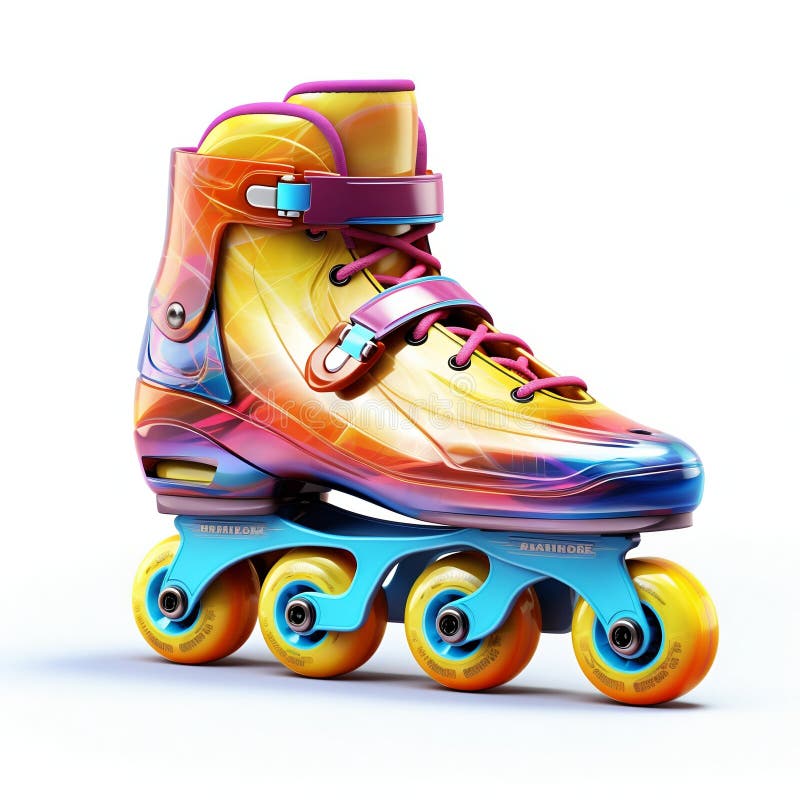 Roller Skate Isolated on White Background. Generative Ai Stock ...