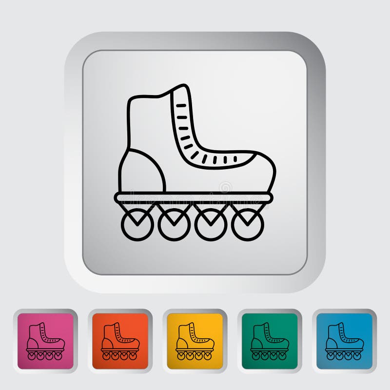 Roller skate stock vector. Illustration of competition - 90678231