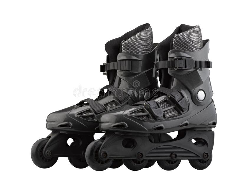 Black rollerskates stock image. Image of rollerskates - 1277371