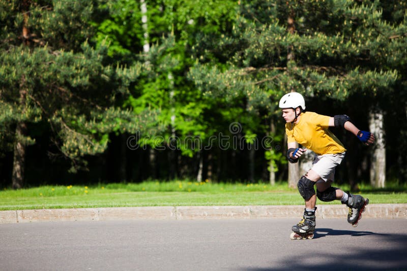 Roller skating stock image. Image of skating, skate, summer - 10102963