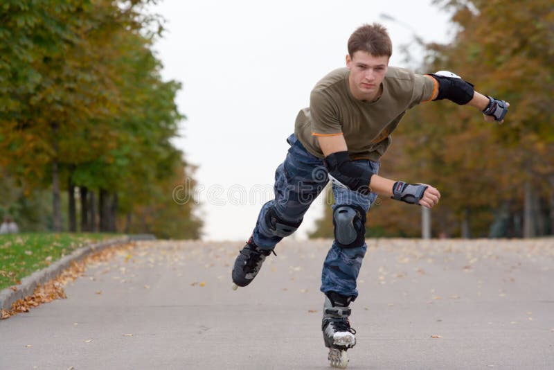 Roller skating stock photo. Image of pursuit, park, weekend - 3300646