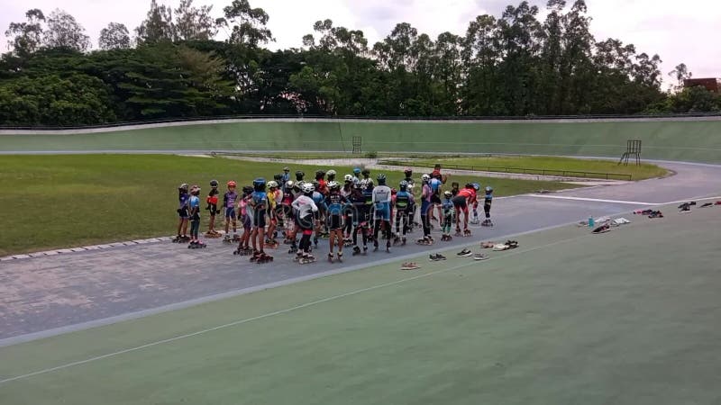 A Roller Skating Training Session Stock Footage - Video of coach ...