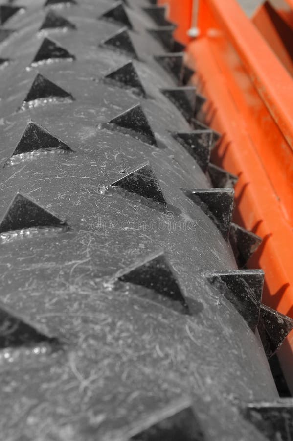 Roller spikes stock image. Image of agriculture, metal - 2557231