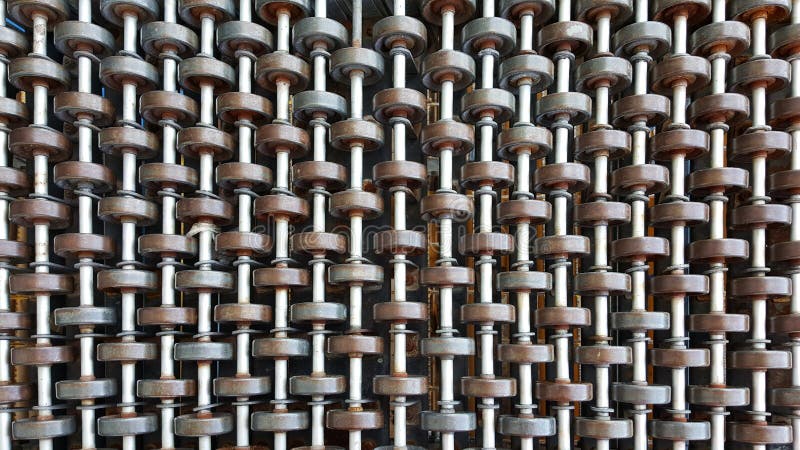 Roller Wheel Table for Transfer Cargoes. Stock Photo - Image of piece ...