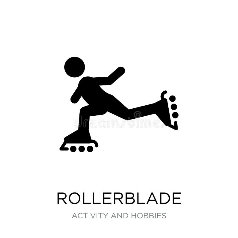 Rollerblade Icon in Trendy Design Style. Rollerblade Icon Isolated on ...