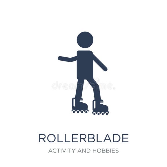 Rollerblade Icon. Trendy Flat Vector Rollerblade Icon on White B Stock ...