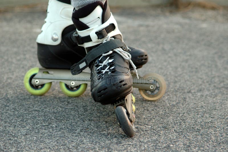 Rollerblade skates stock image. Image of shoes, black, wheels - 231029