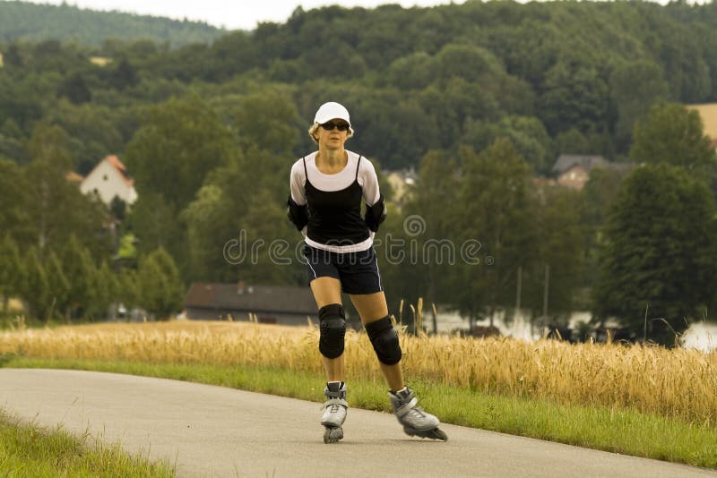 Rollerblades #3 stock photo. Image of race, outdoors, protect - 3002156
