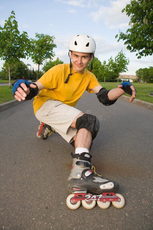 Rollerblading stock image. Image of summer, roller, urban - 13132707