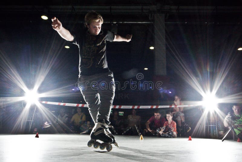 Rollerblading competition editorial stock image. Image of competition ...