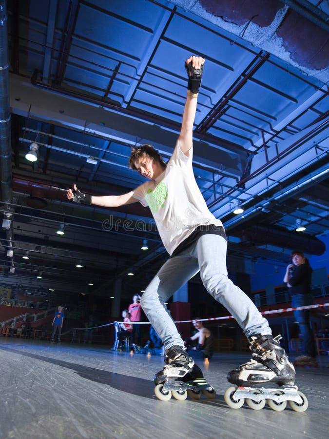 Rollerblading competition editorial stock image. Image of element ...