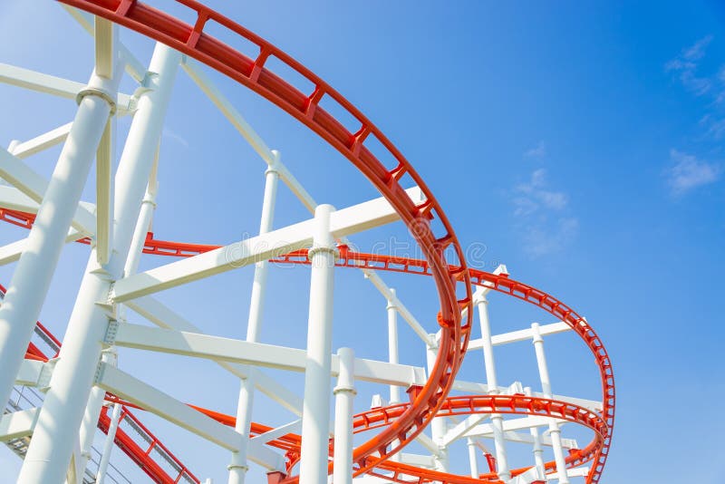 Roller coaster rail stock photo. Image of scream, leisure - 30450854