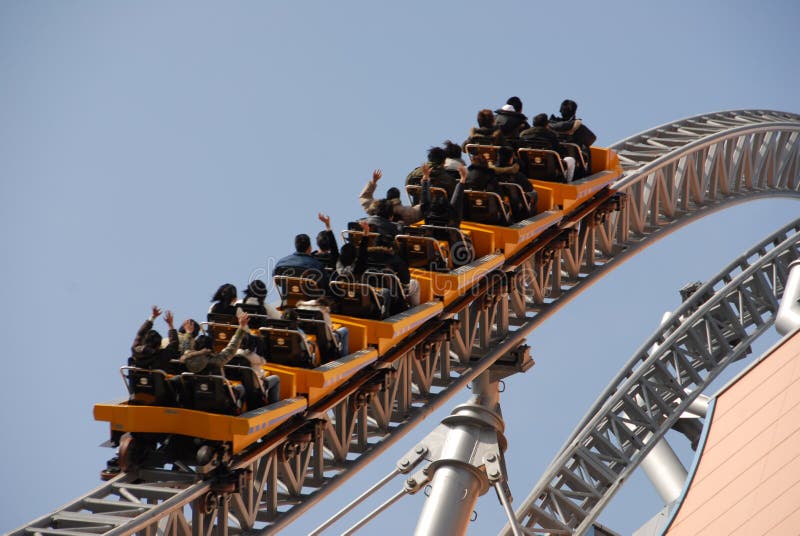 Rollercoaster ride stock image. Image of drop, amazing - 1884999